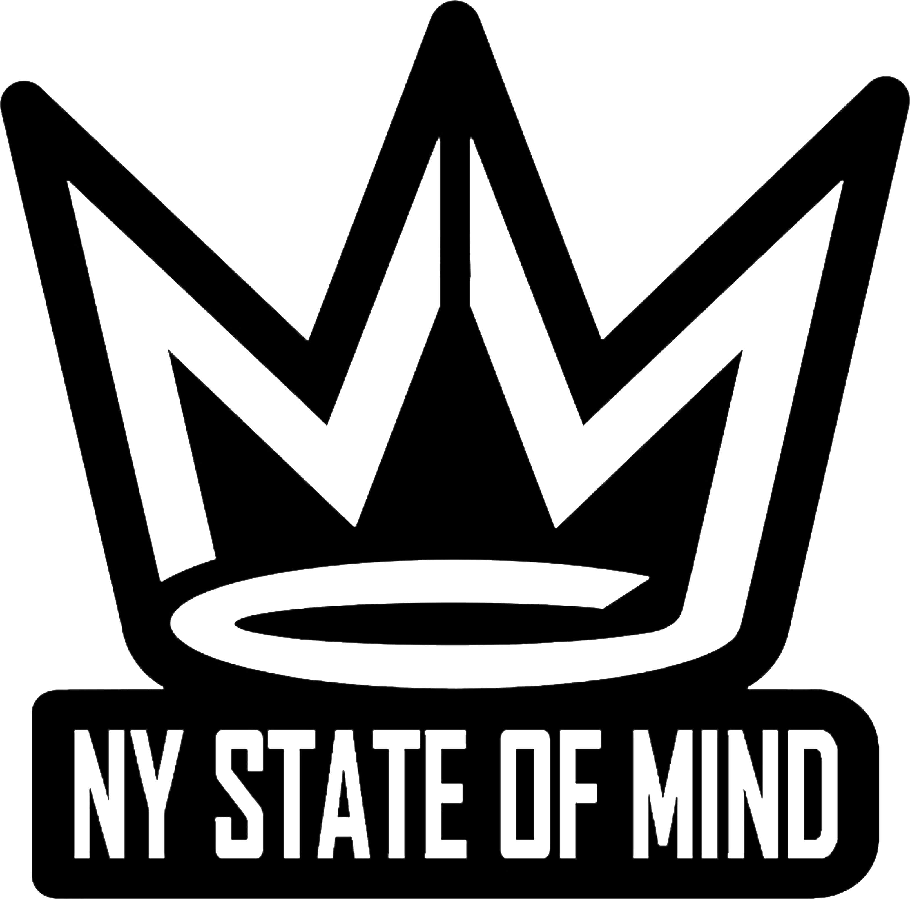 State Of Mind Logo Crown Logo T Shirt By NY State Of Mind®